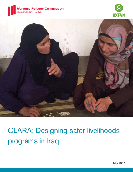 CLARA: Designing safer livelihoods programs in Iraq | ALNAP