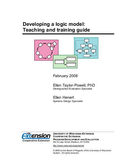 Developing a logic model: Teaching and training guide | ALNAP