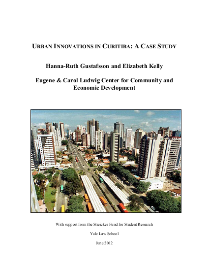 Urban Innovations in Curitiba: a Case Study | ALNAP