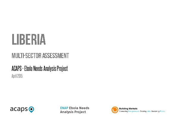Liberia - Multi-sector Assessment | ALNAP
