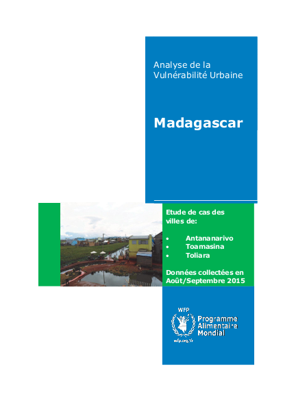 Analyse de la Vulnérabilité Urbaine: Madagascar | ALNAP
