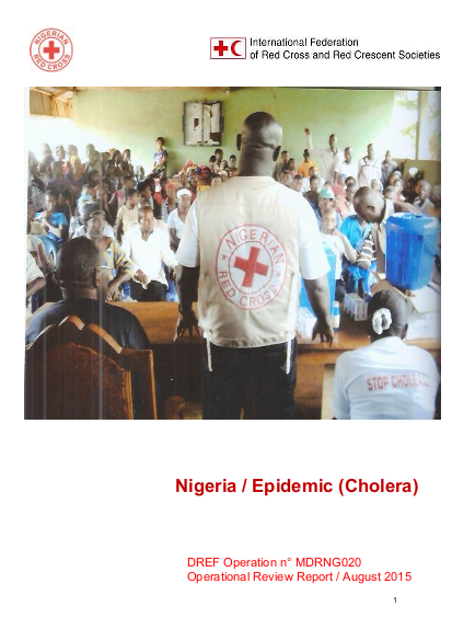 Nigeria / Epidemic (Cholera): DREF Operation n° MDRNG020 Operational Review Report | ALNAP