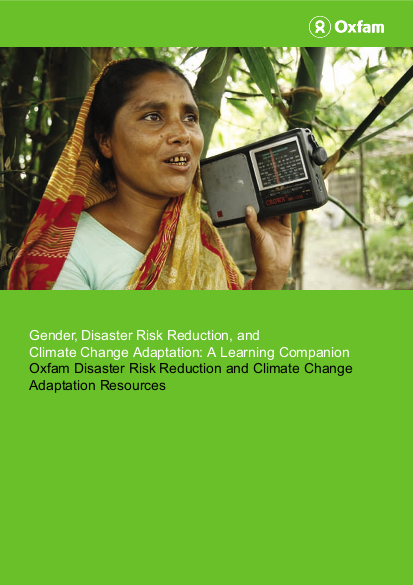 Gender, Disaster Risk Reduction, and Climate Change Adaptation: A ...