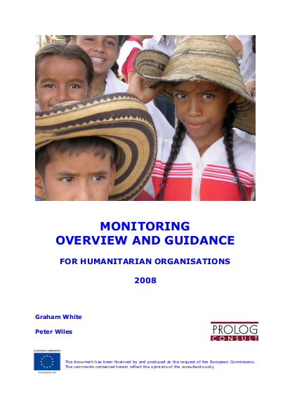Monitoring Overview and Guidance for Humanitarian Organisations | ALNAP