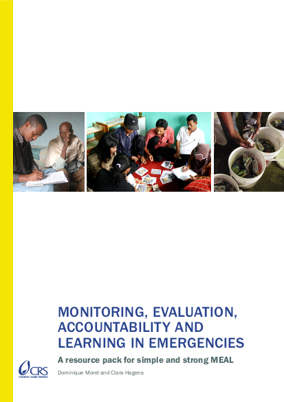 Practitioners' guide to monitoring, evaluation, accountability and learning in emergencies | ALNAP