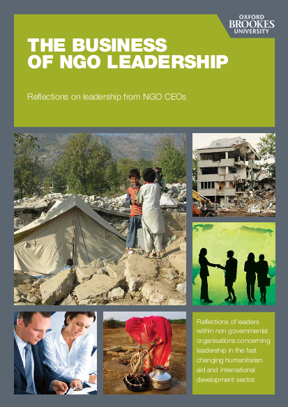 The Business of NGO Leadership: Reflections on Leadership from NGO CEOs ...