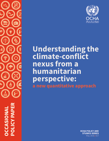 Understanding the climate-conflict nexus from a humanitarian perspective: a new quantitative ...