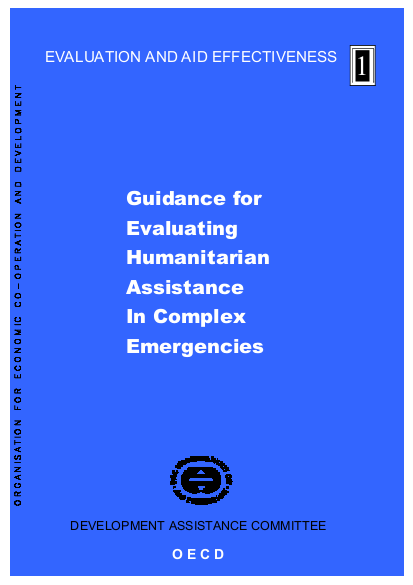 Guidance for Evaluating Humanitarian Assistance in Complex Emergencies | ALNAP