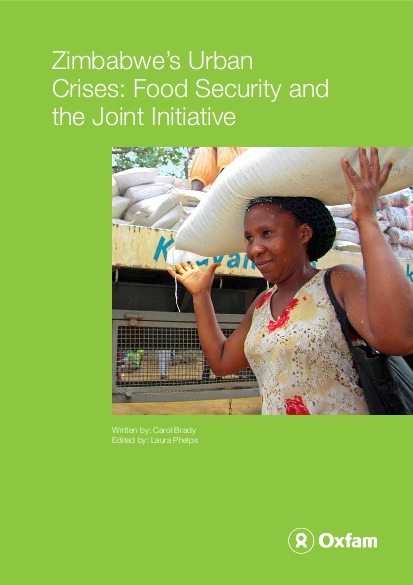 Zimbabwe’s Urban Crises: Food Security and the Joint Initiative | ALNAP