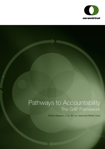 Pathways to Accountability: the GAP Framework | ALNAP