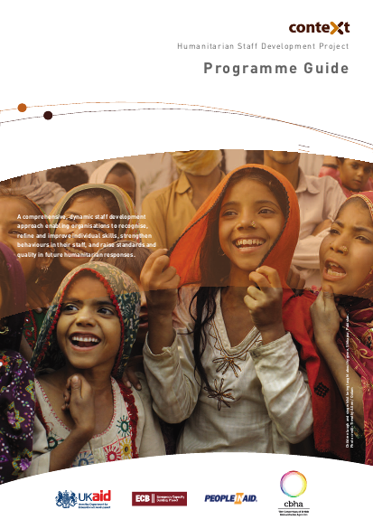 Humanitarian Staff Development Project: Programme Guide | ALNAP