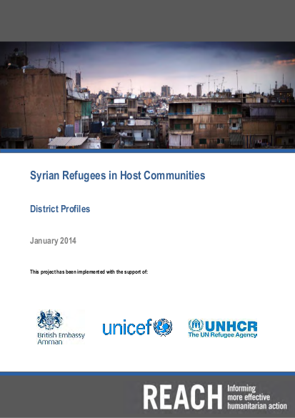 Syrian Refugees in Host Communities: District Profiles | ALNAP