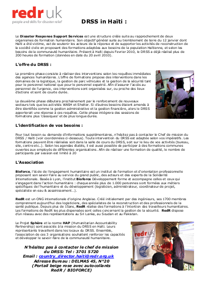 RedR Poster - Innovations fair | ALNAP