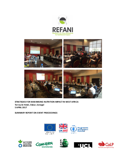 Strategies for Maximising Nutritional Impact in West Africa | ALNAP