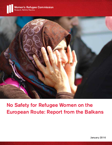 No Safety for Refugee Women on the European Route: Report From the ...