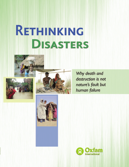 Rethinking Disasters: Why death and destruction is not nature's fault ...