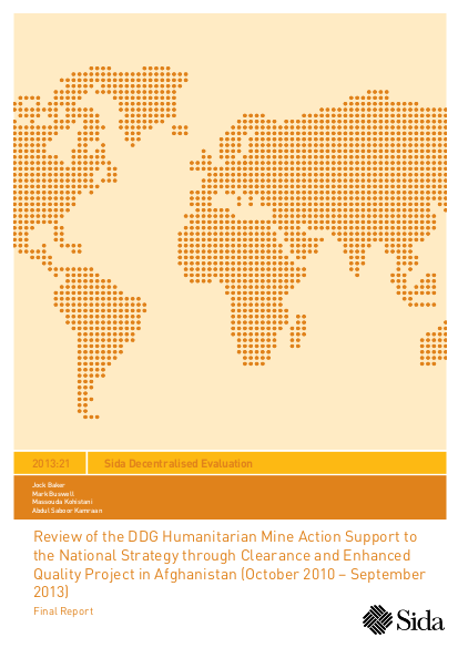Review of the DDG Humanitarian Mine Action Support to the National ...