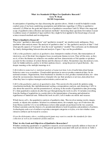 What are Standards of Rigor for Qualitative Research? | ALNAP