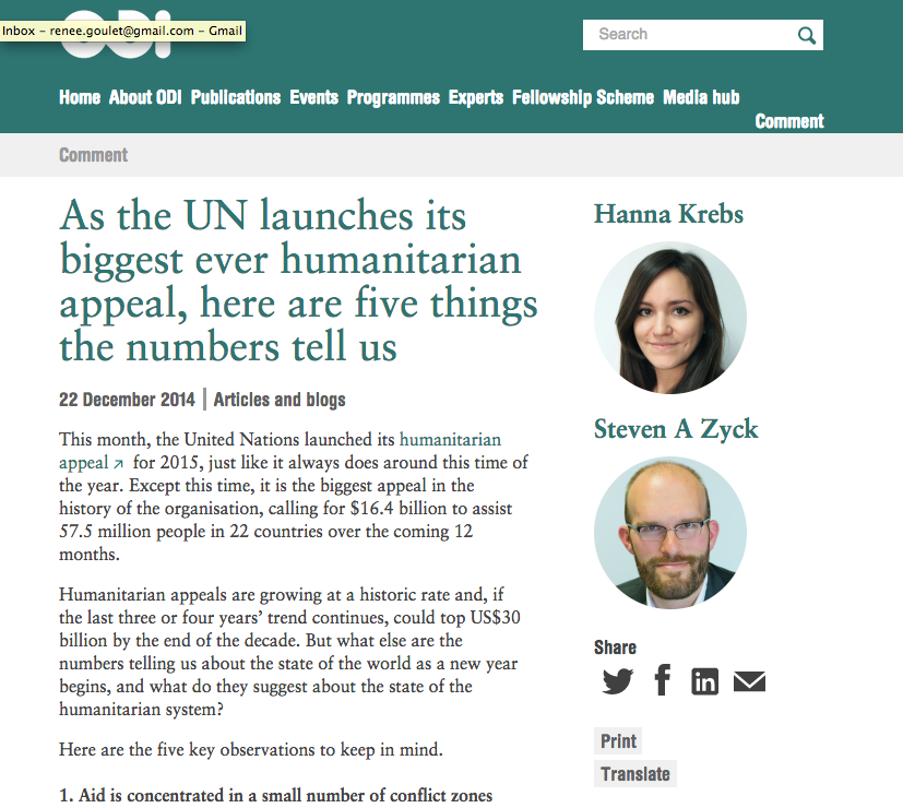 As the UN launches its biggest ever humanitarian appeal, here are five ...