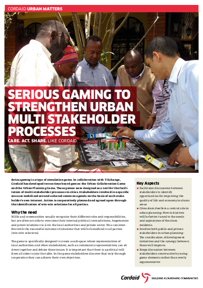 Serious Gaming to Strengthen Urban Multistakeholder Processes | ALNAP