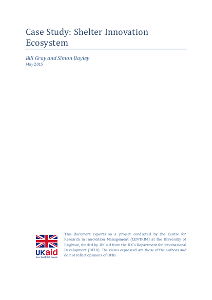 Case Study: Shelter Innovation Ecosystem | ALNAP