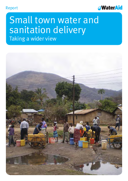 Small Town Water and Sanitation Delivery | ALNAP