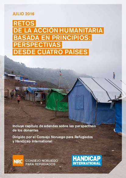 Retos Para la Acción Humanitaria Basadas en Principios: Perspectivas ...