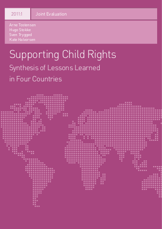 Supporting Child Rights: Synthesis of Lessons Learned in Four Countries ...