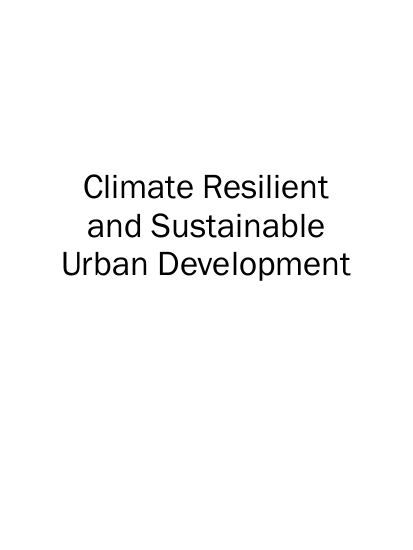 Climate Resilient and Sustainable Urban Development | ALNAP