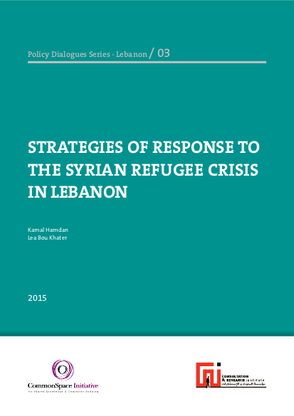 Strategies of Response to the Syrian Refugee Crisis in Lebanon | ALNAP