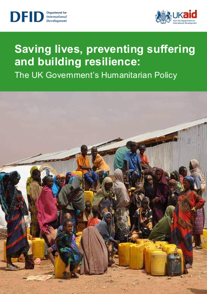Saving lives, preventing suffering and building resilience: The UK ...