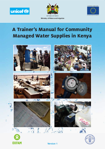 A Trainers Manual for Community Managed Water Supplies in Kenya | ALNAP