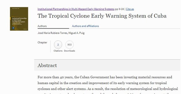 The Tropical Cyclone Early Warning System of Cuba | ALNAP