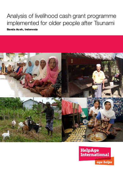 Analysis of livelihood cash grant programme implemented for older ...