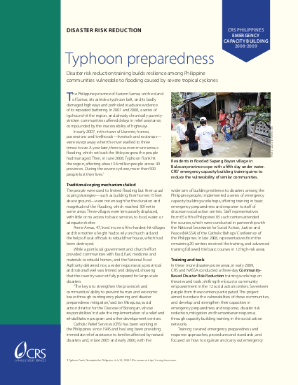 Typhoon Preparedness - Disaster Risk Reduction Training Builds ...