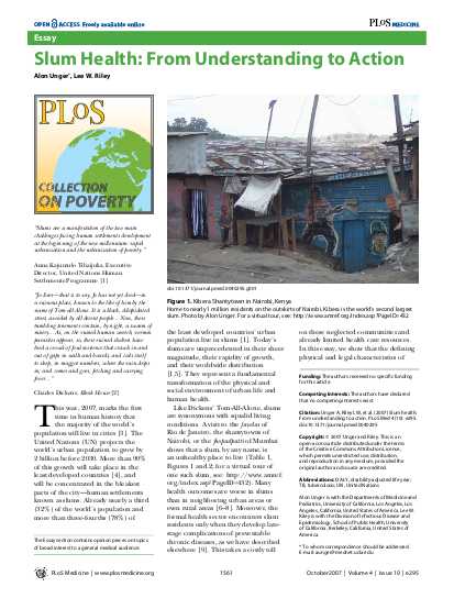 Slum Health: From Understanding to Action | ALNAP