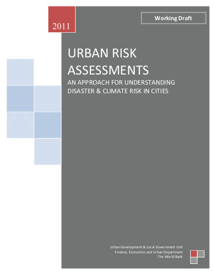 Urban Risk Assessments: An Approach for Understanding Disaster and ...