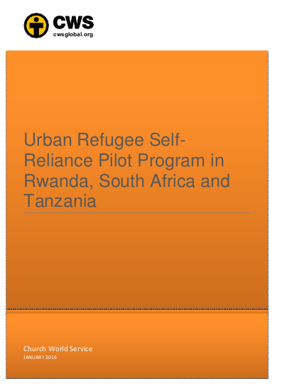 Urban Refugee Self-Reliance Pilot Program in Rwanda, South Africa and Tanzania | ALNAP