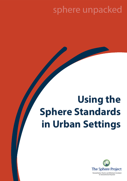 Using the Sphere Standards in Urban Settings | ALNAP