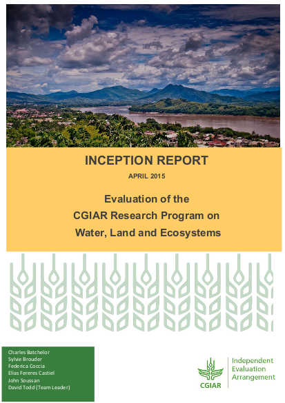 Evaluation of the CGIAR Research Program on Water, Land and Ecosystems ...