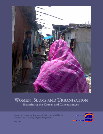 Women, Slums and Urbanisation: Examining the Causes and Consequences | ALNAP