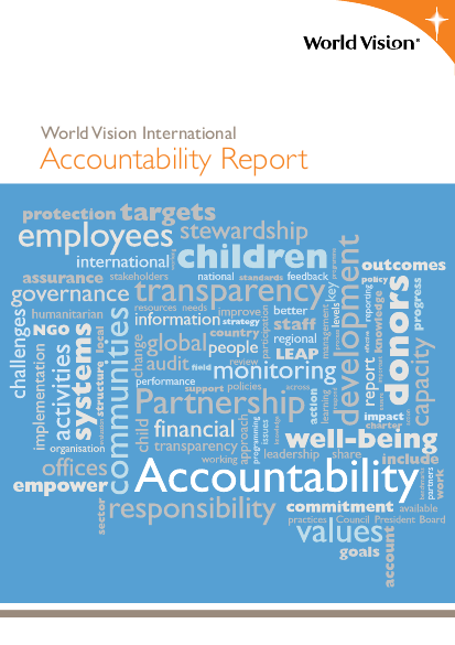 World Vision International - Accountability Report 2010 | ALNAP